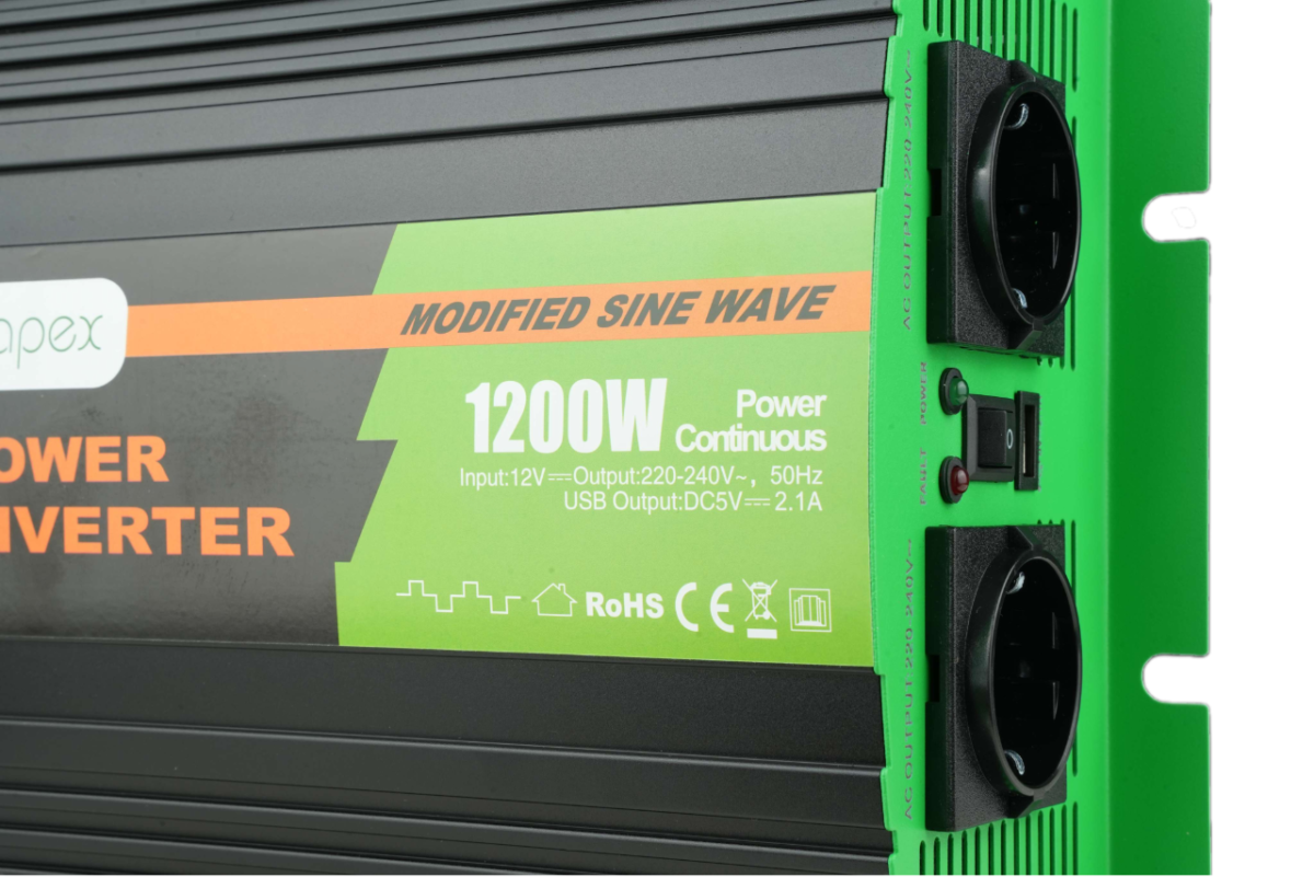 Apex 12V 1200W Modifiye Sinüs İnverter - Radikal Solar Market